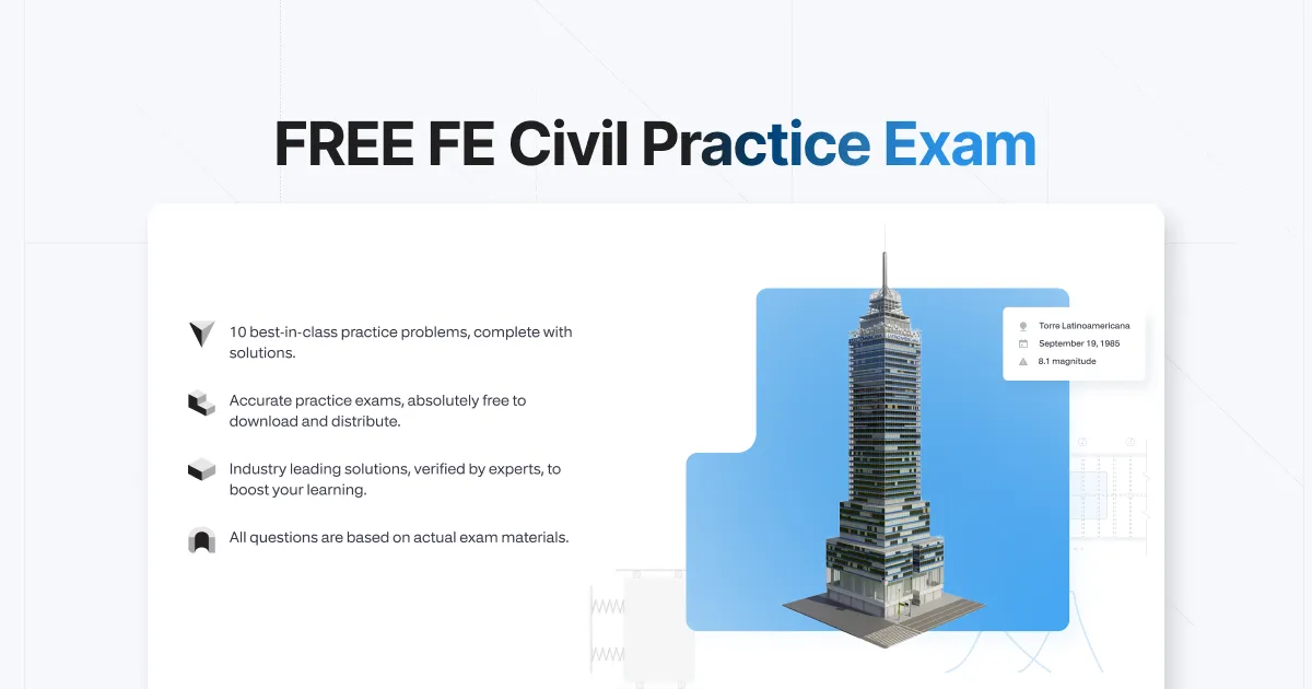 [FREE] FE Civil Practice Exam 2024 [Questions + Complete Answers]